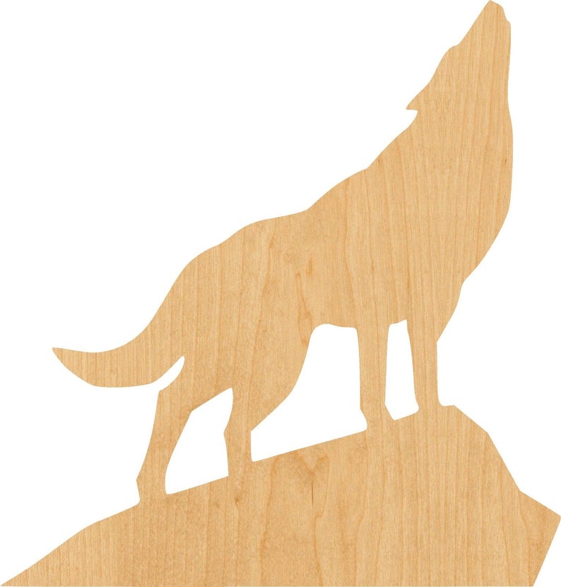Wolf Howling Wooden Laser Cut Out Shape Great for Crafting - Etsy