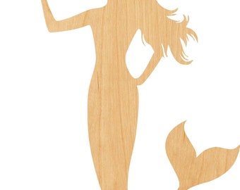 Mermaid 8 Wooden Laser Cut Out Shape Great for Crafting - Etsy