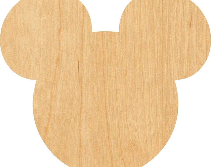 Mickey Mouse Head Wooden Laser Cut Out Shape Great for - Etsy