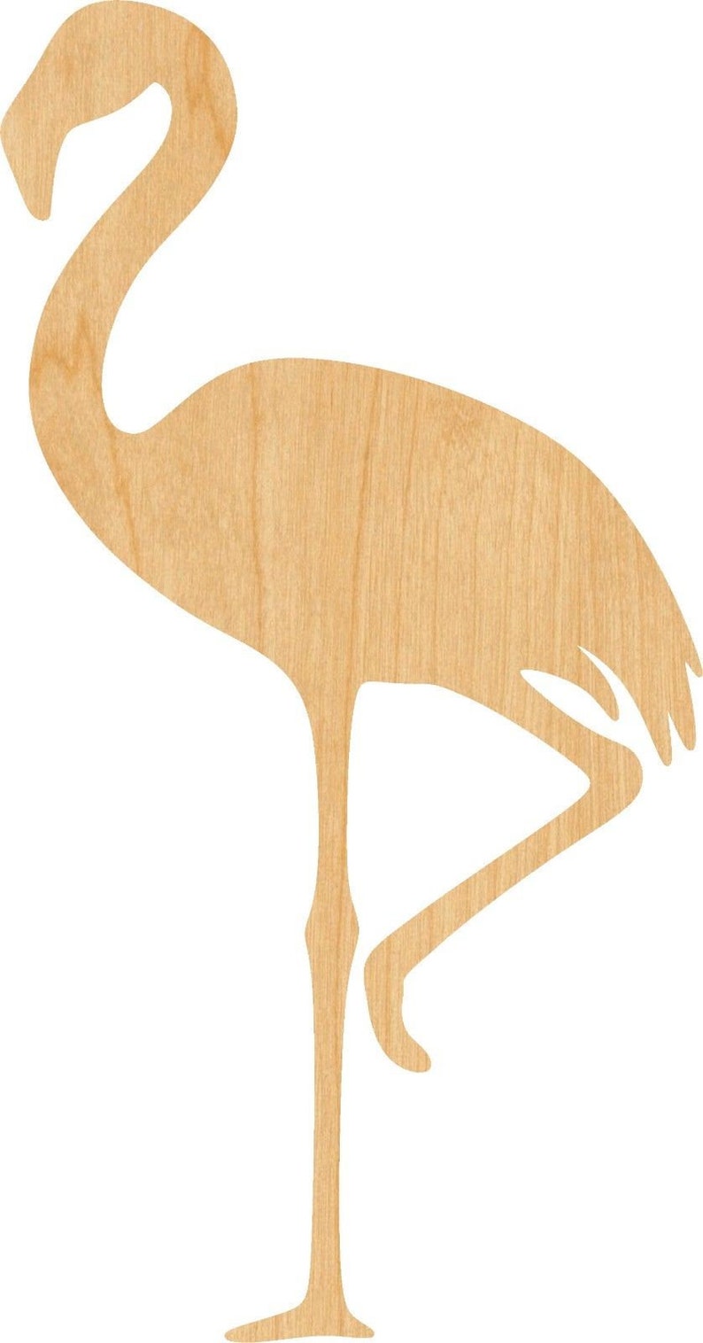 Flamingo 2 Wooden Laser Cut Out Shape - Great for Crafting - Hobbyist ...