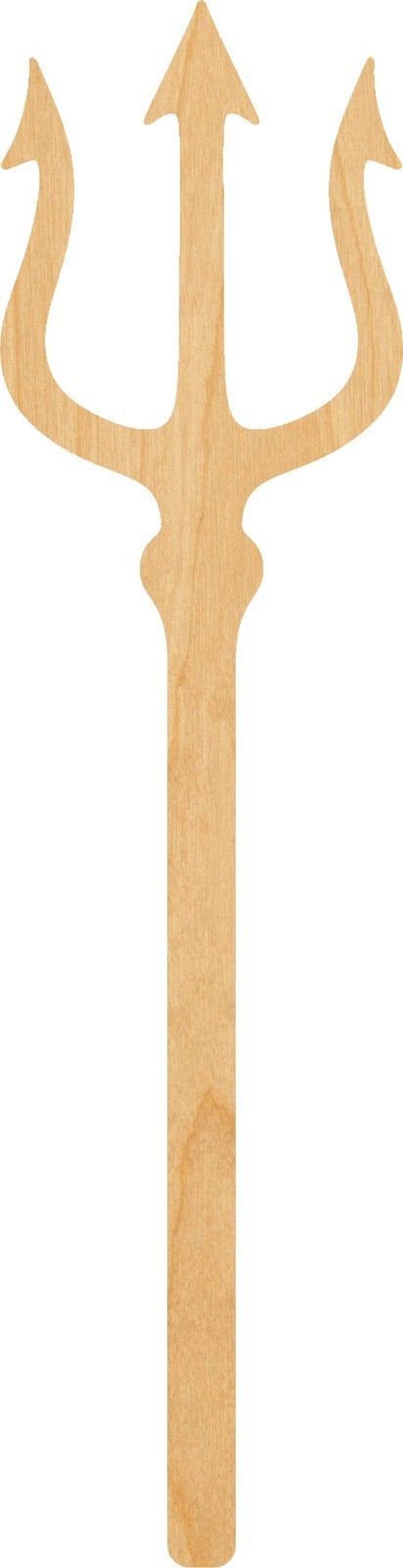 Trident Wooden Laser Cut Out Shape Great for Crafting - Etsy