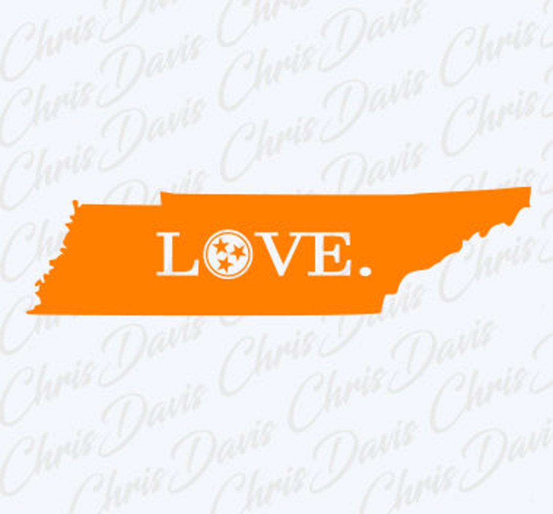 Tn Love State Tennessee Vector Download PNG SVG JPG You Will - Etsy
