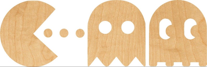 Pac Man Wooden Laser Cut Out Shape Great for Crafting | Etsy