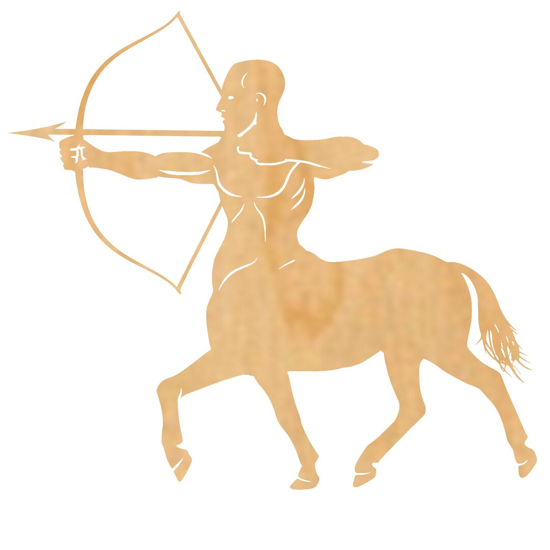 Centaur With Bow Arrow Wooden Laser Cut Out Shape Great for - Etsy