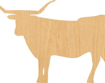 Steer Head Wooden Laser Cut Out Shape Great for Crafting | Etsy