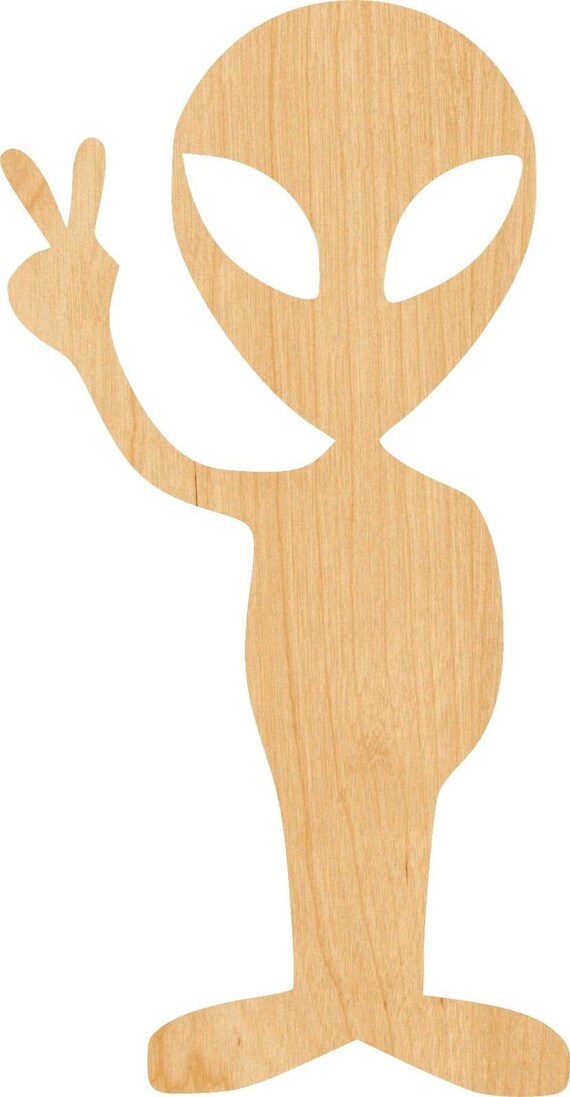 Alien 1 Pick Wooden Laser Cut Out Shape Great for Crafting | Etsy
