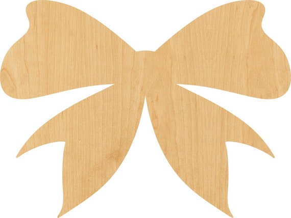Bow Wooden Laser Cut Out Shape Great for Crafting Hobbyist | Etsy