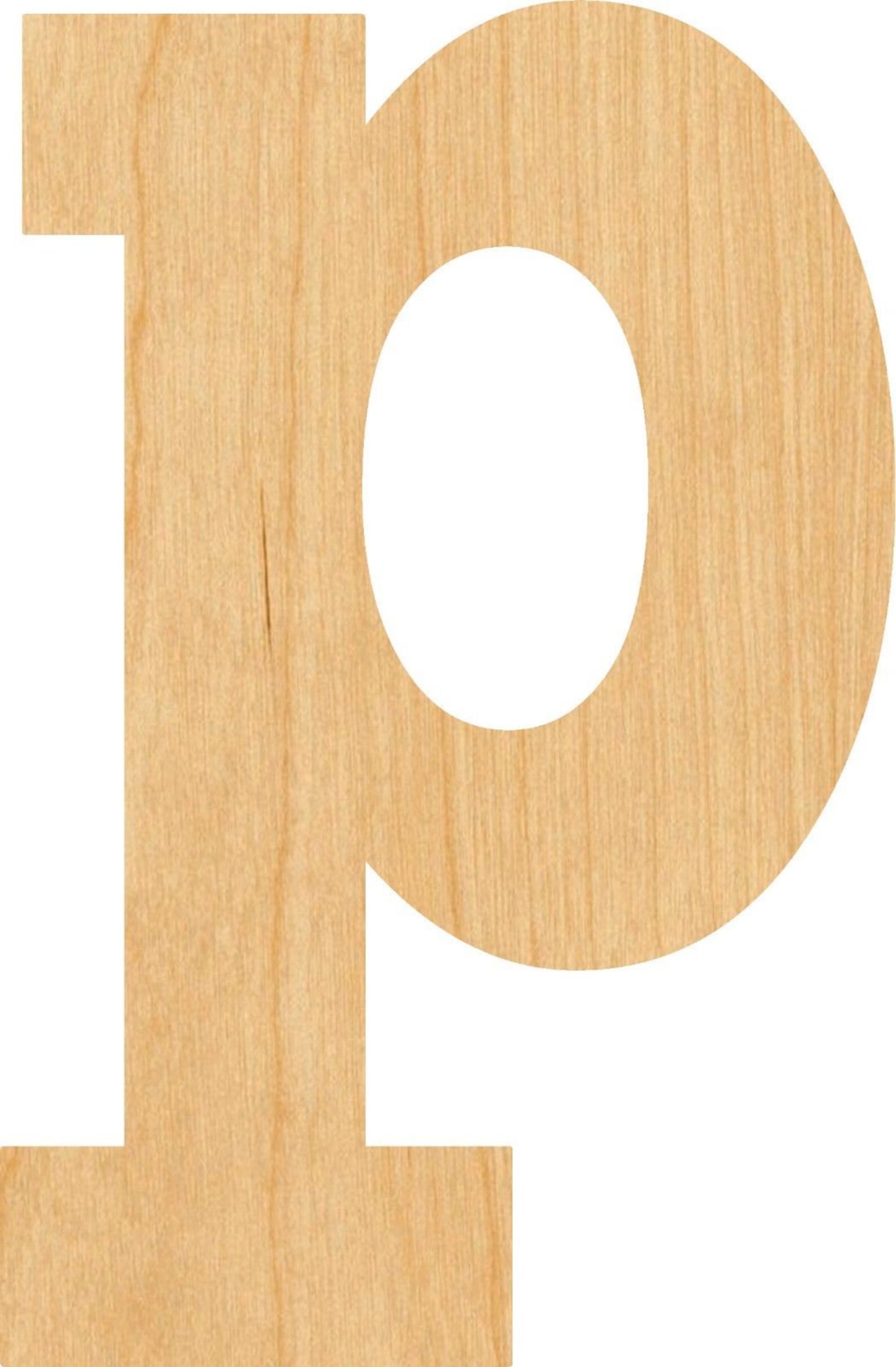 Lowercase Letter p Wooden Laser Cut Out Shape Great for | Etsy