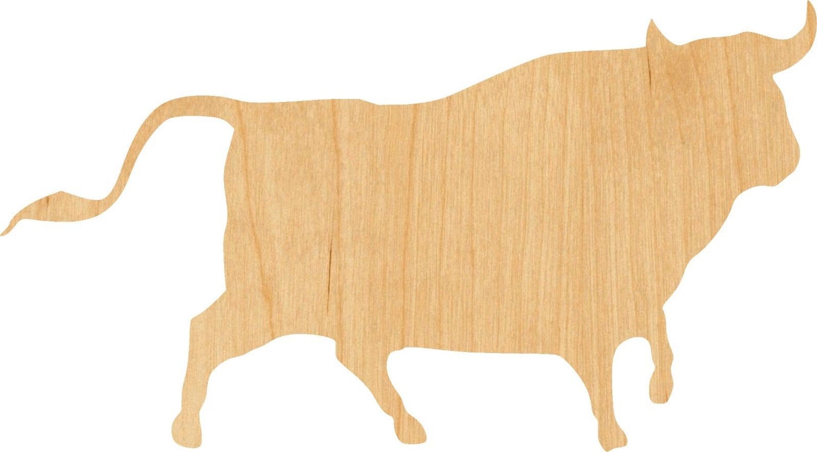 Bull 2 Wooden Laser Cut Out Shape Great for Crafting - Etsy