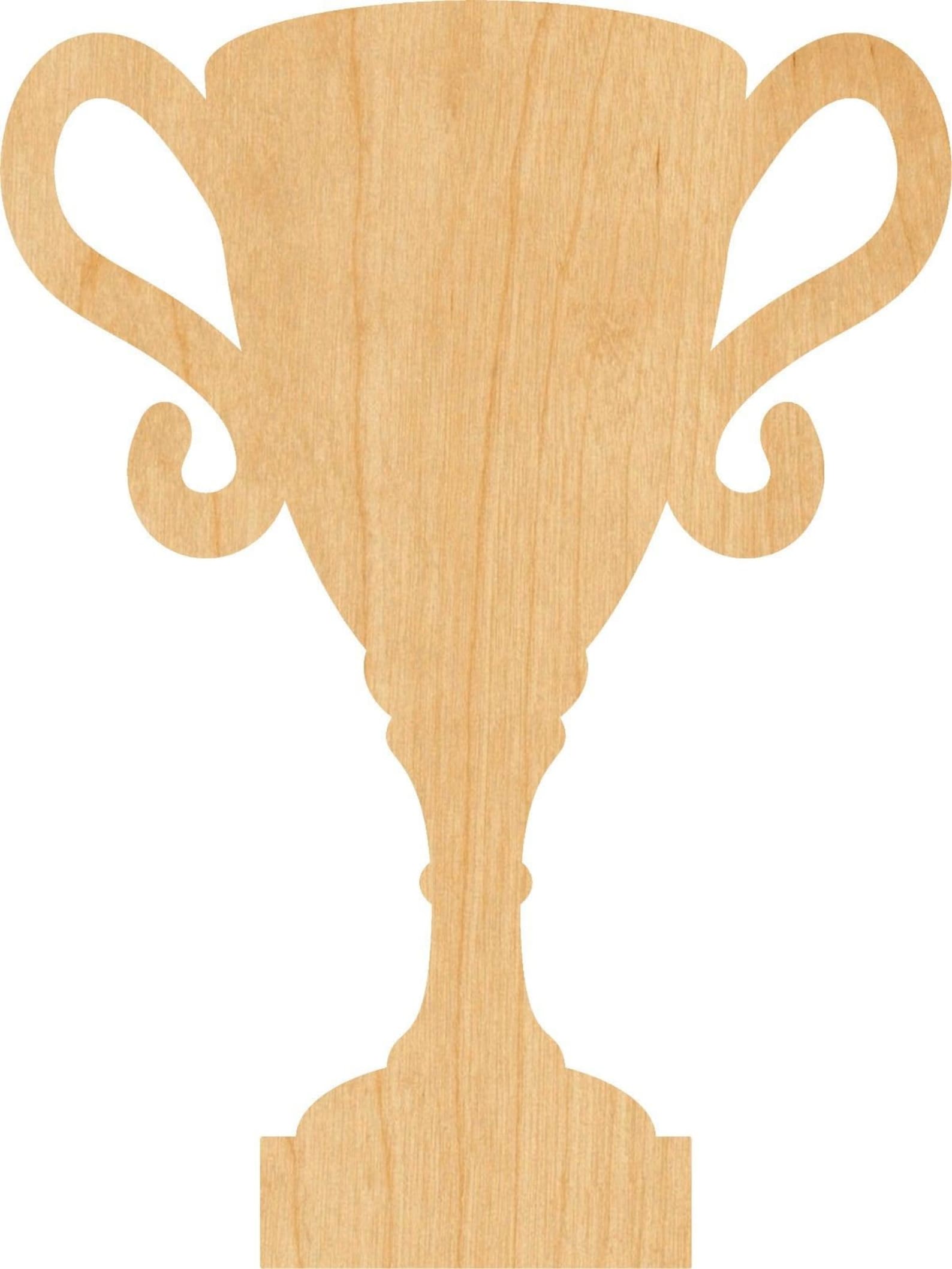Trophy 1 Wooden Laser Cut Out Shape Great for Crafting - Etsy