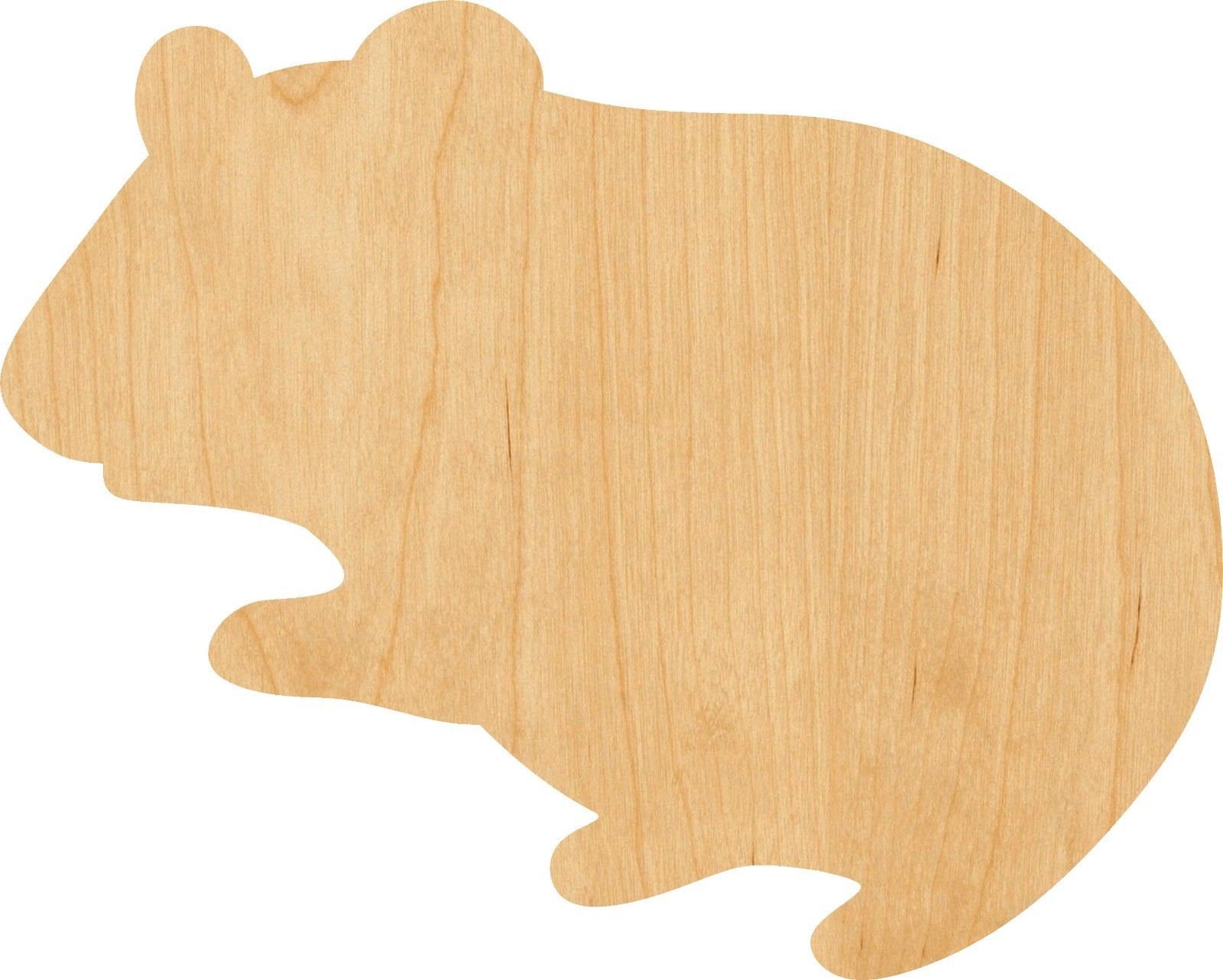 Hamster Wooden Laser Cut Out Shape Great for Crafting | Etsy