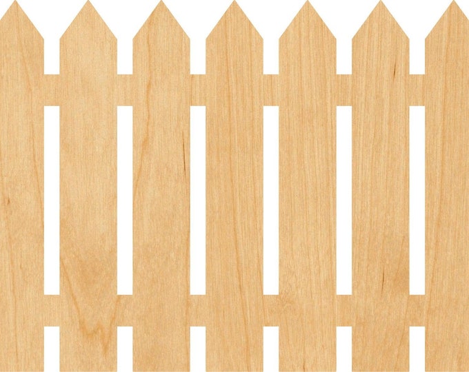 Picket Fence Wooden Laser Cut Out Shape - Great for Crafting - Hobbyist ...