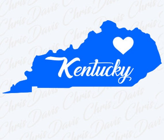 Kentucky Heart Love Ky Vector Download PNG SVG JPG You Will | Etsy