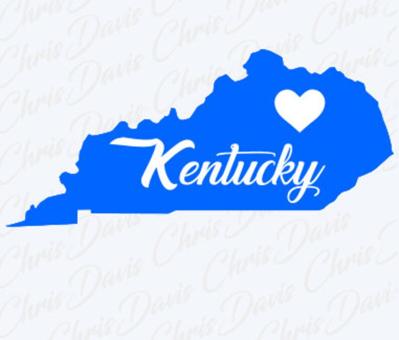 Kentucky Heart Love Ky Vector Download PNG SVG JPG You Will - Etsy