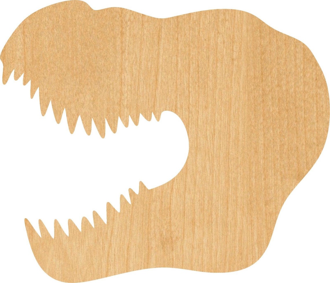 T Rex Head Wooden Laser Cut Out Shape Great for Crafting | Etsy