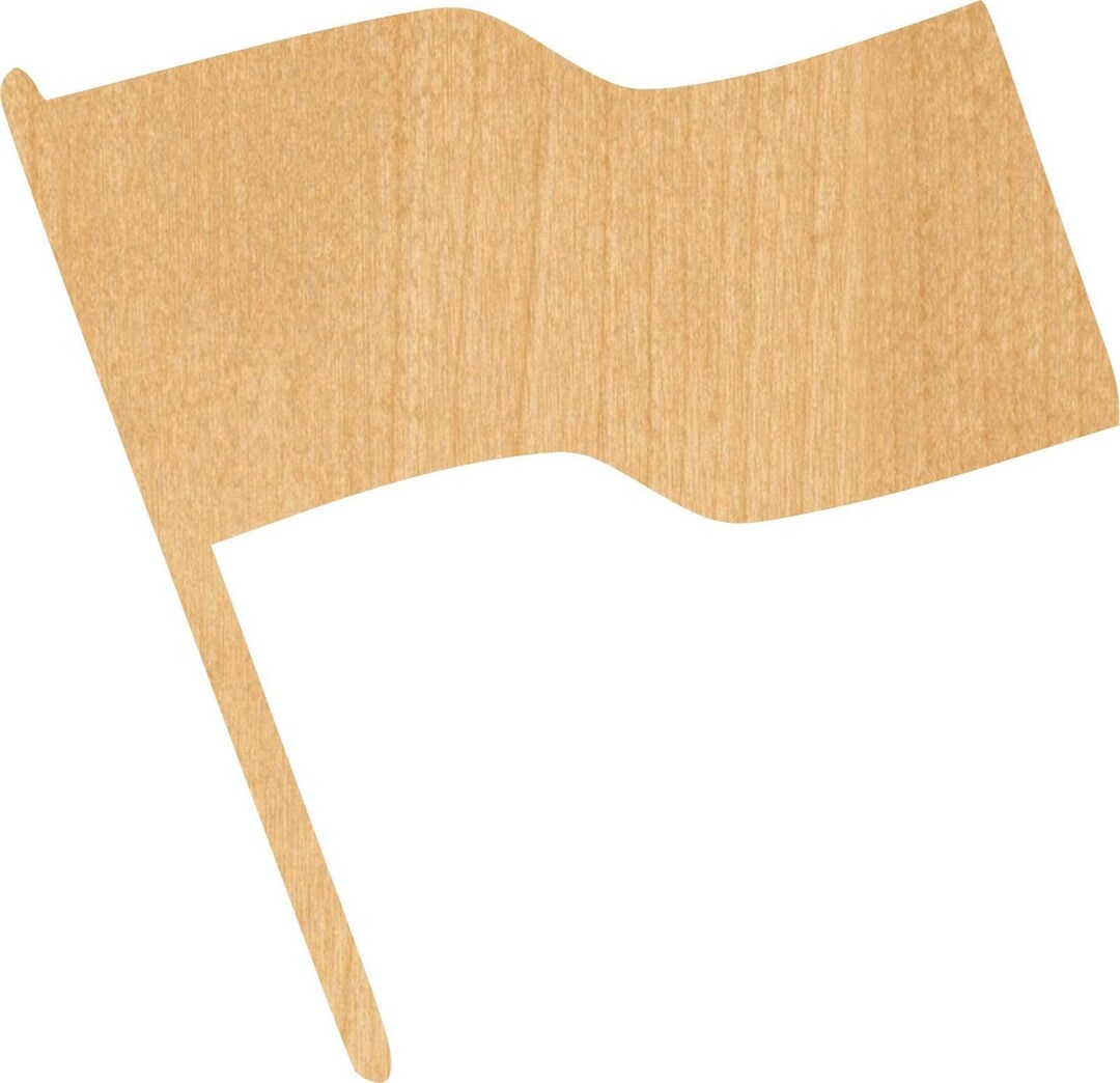 Wavy Flag Wooden Laser Cut Out Shape Great for Crafting - Etsy