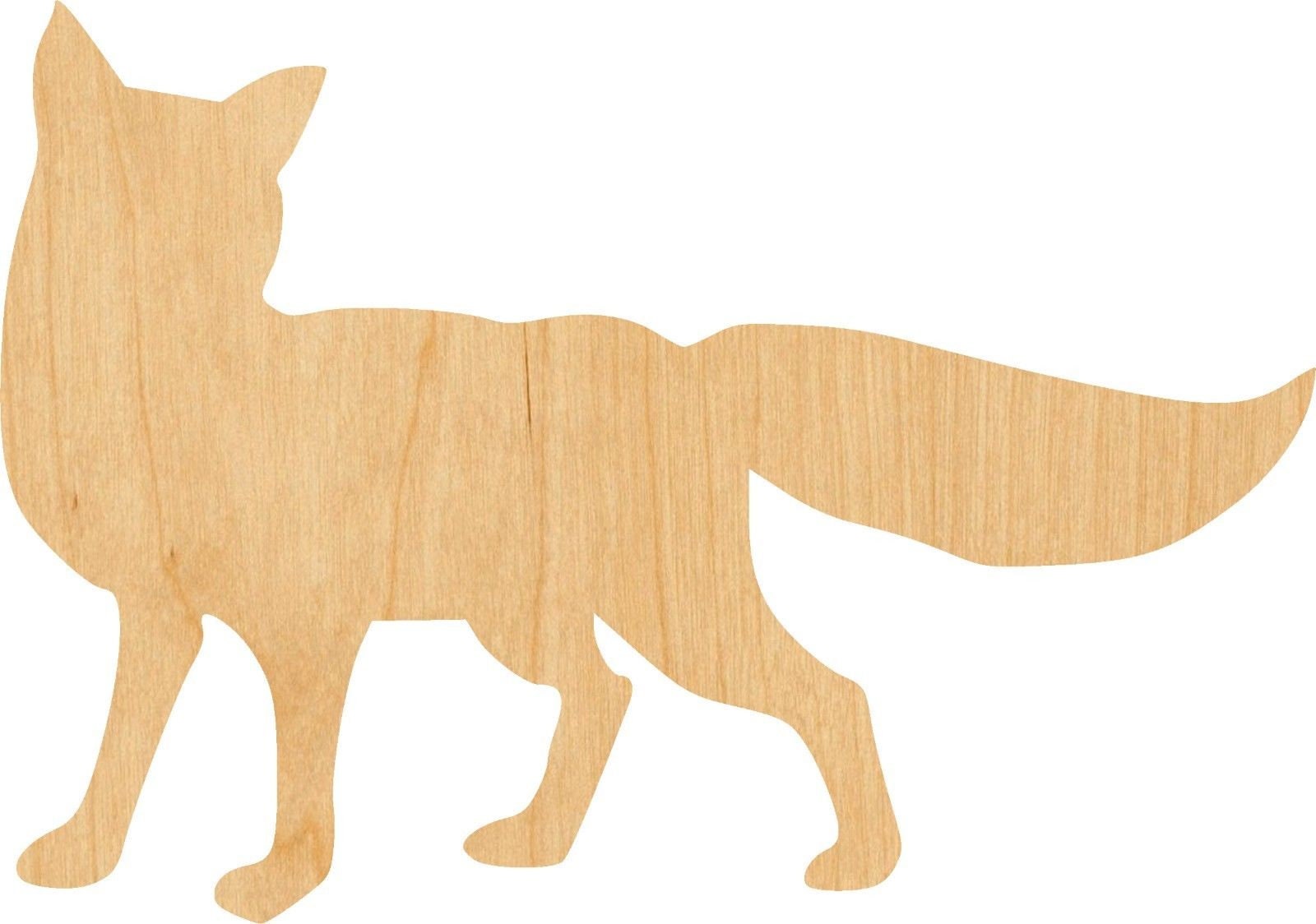 Fox 2 Wooden Laser Cut Out Shape Great for Crafting | Etsy