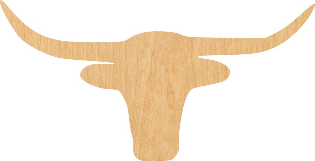 Steer Head Wooden Laser Cut Out Shape Great for Crafting - Etsy