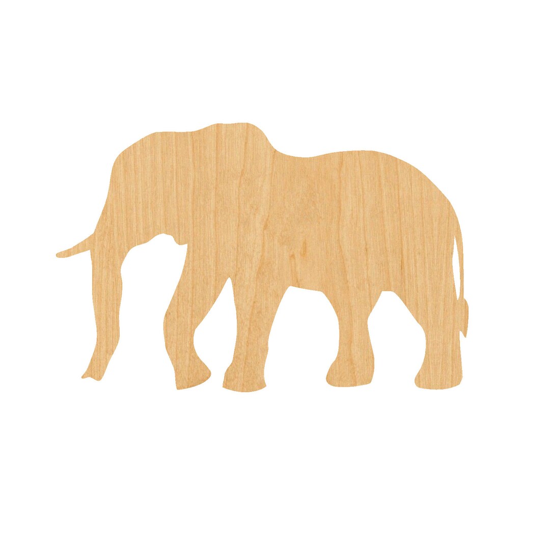 Elephant Wooden Laser Cut Out Shape Great for Crafting - Etsy