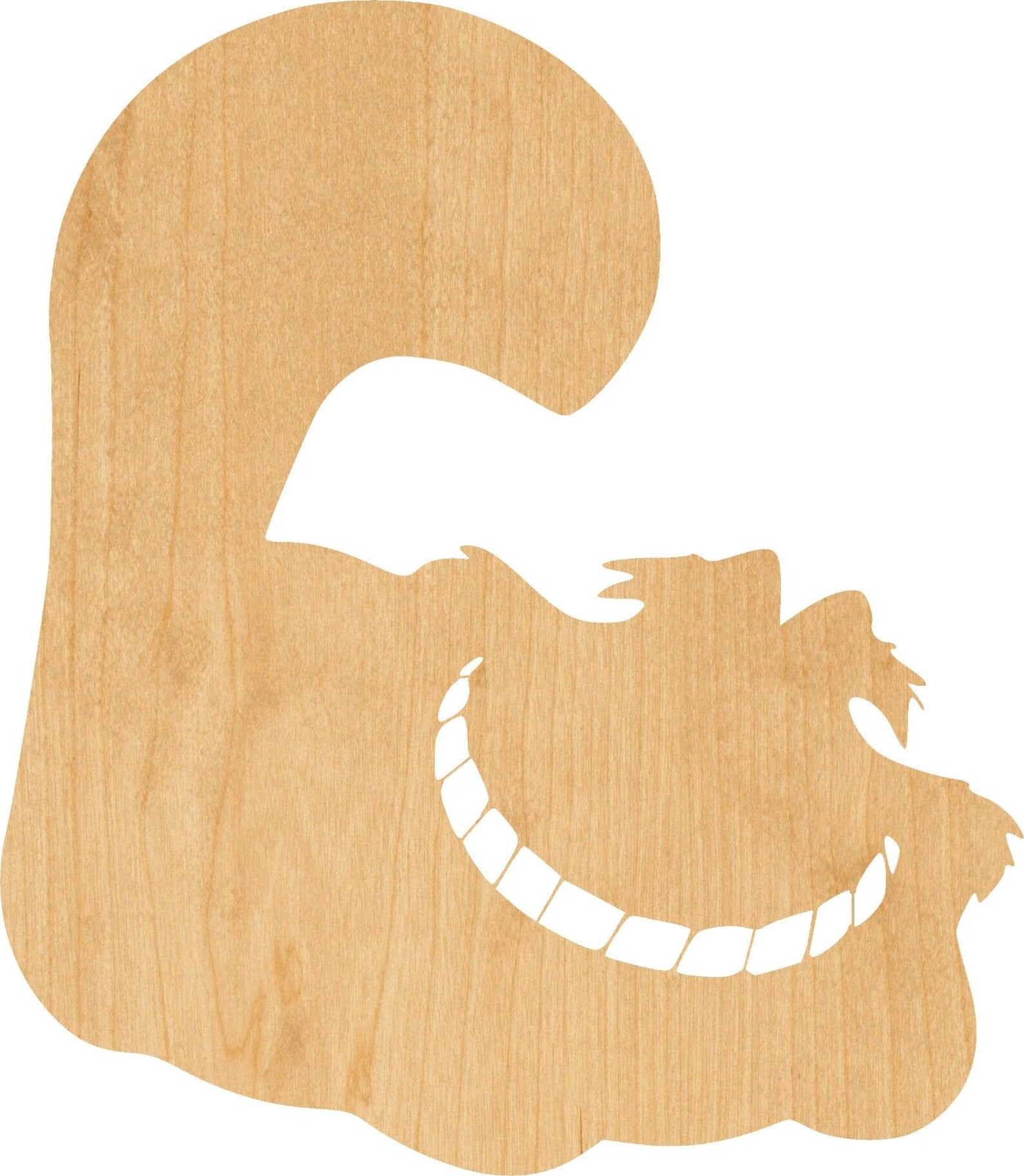 Cheshire Cat Wooden Laser Cut Out Shape - Great for Crafting - Hobbyist ...