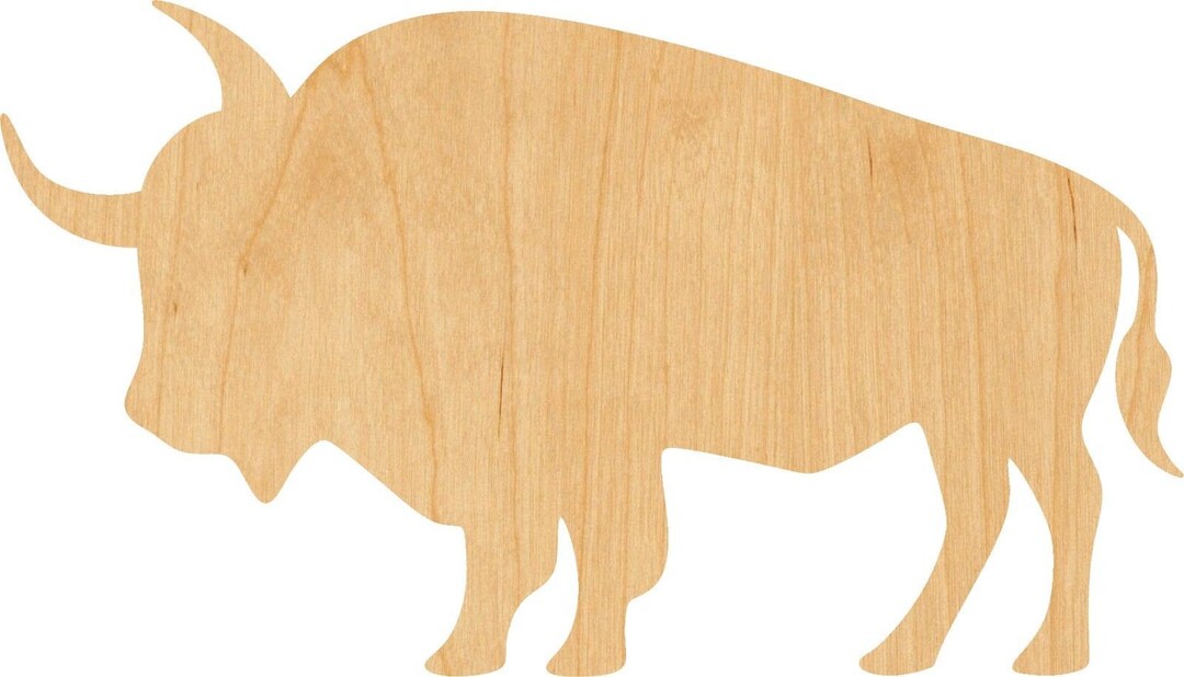 Buffalo Wooden Laser Cut Out Shape Great for Crafting - Etsy