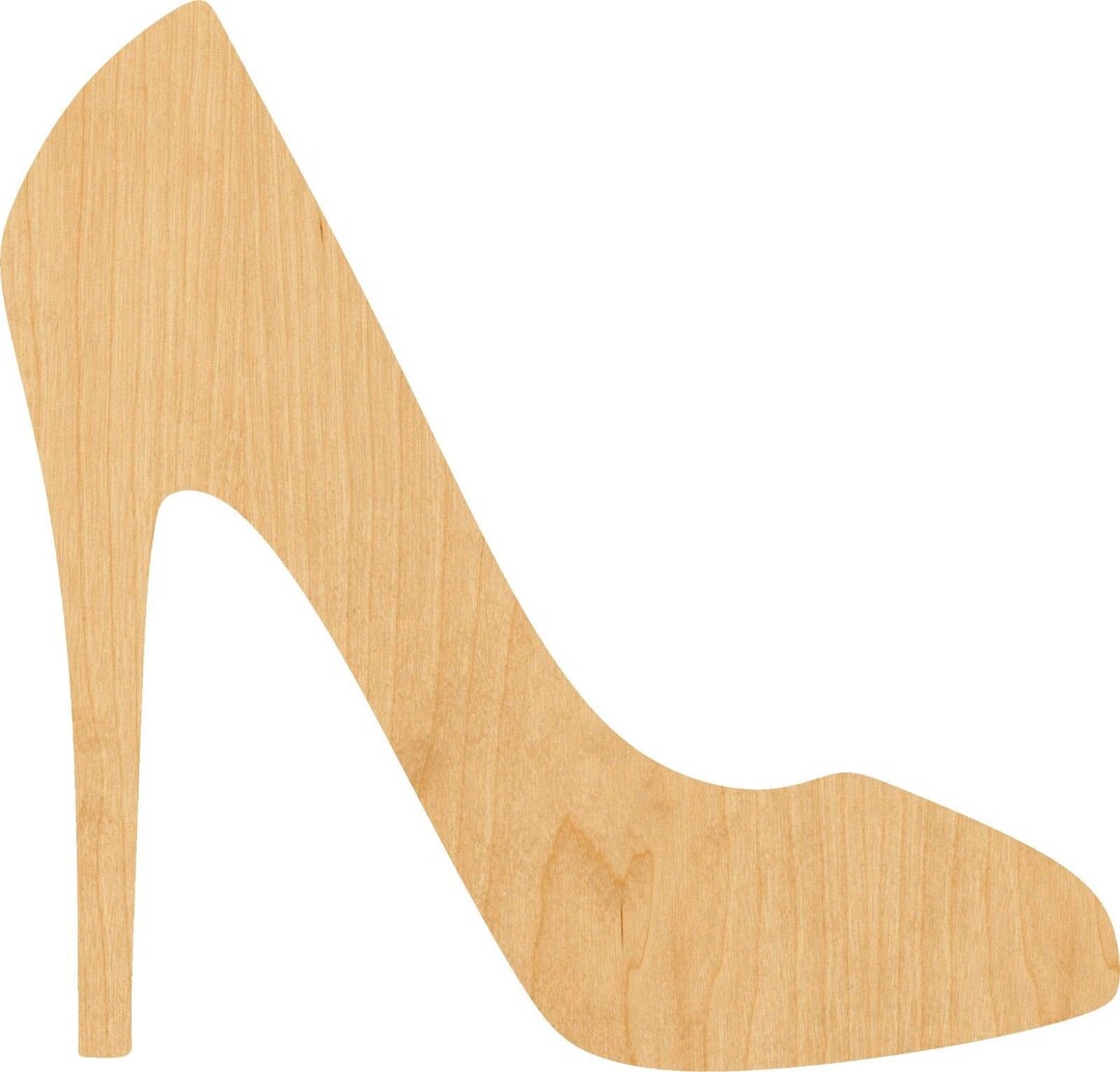 High Heel Shoe 2 Wooden Laser Cut Out Shape - Great for Crafting ...