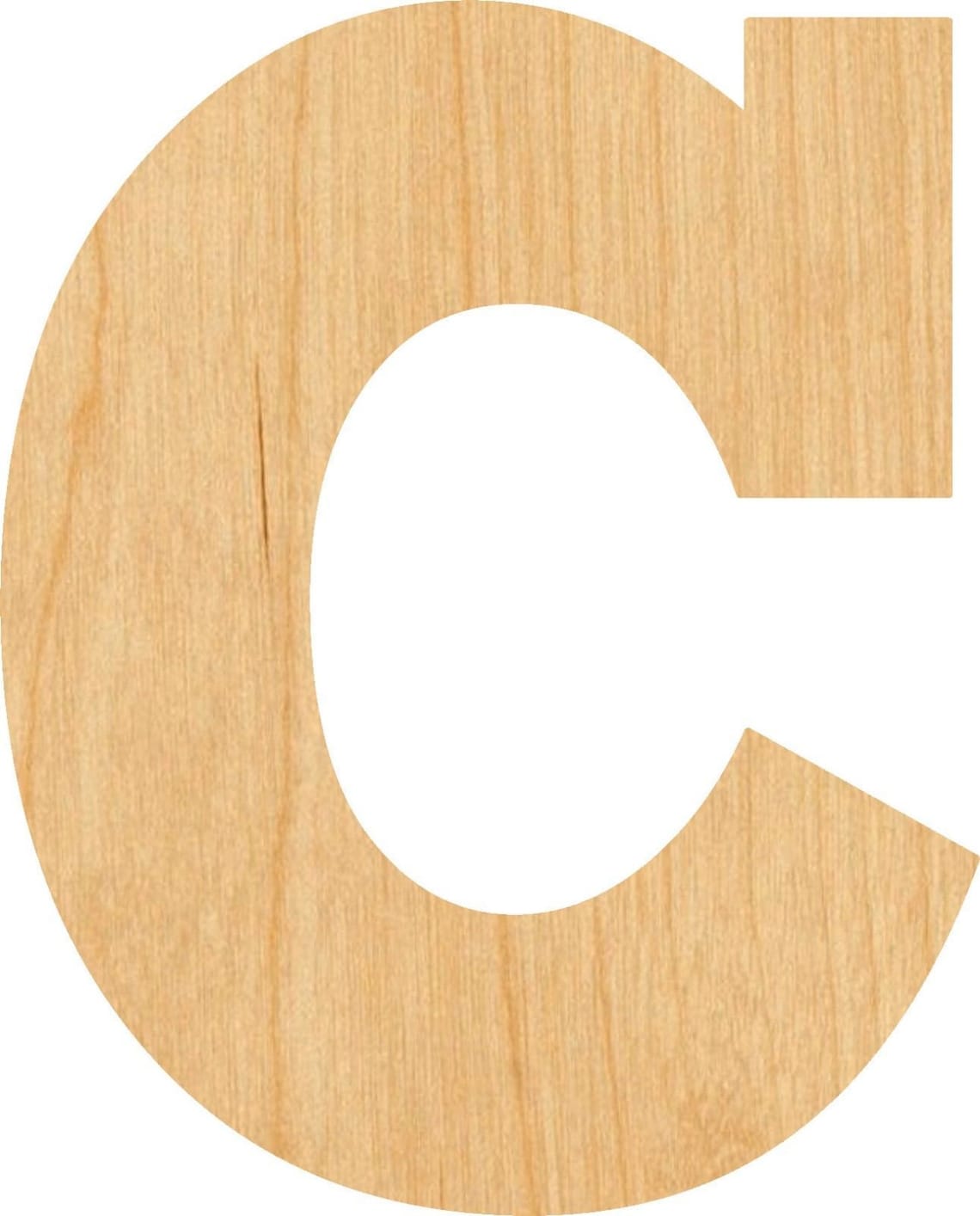 Lowercase Letter C Wooden Laser Cut Out Shape Great for - Etsy
