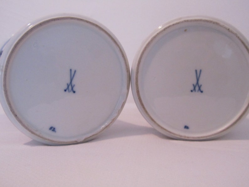 Pair of Meissen Ceramic Vases, Historical Meissen - Etsy