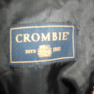 Vintage Mens Crombie Navy Pinstriped Jacket Blazer Large - Etsy