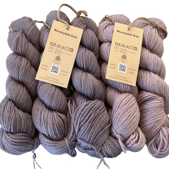 Aran worsted Weight Pure Wensleydale 500g 1.1 Lbs Super - Etsy