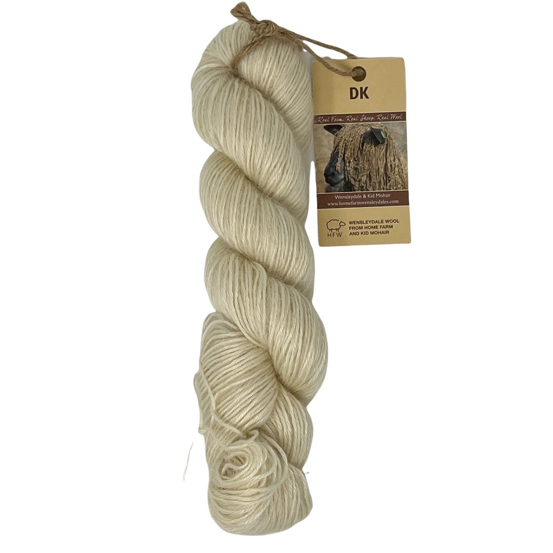 Natural DK Yarn (8 Ply/light Worsted) 100g (3.53 Oz): Rare Breed ...