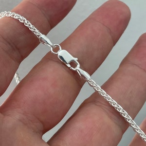 Silver Wheat Chain - Men’s Wheat Chain Sterling Silver 925 Hallmark ...