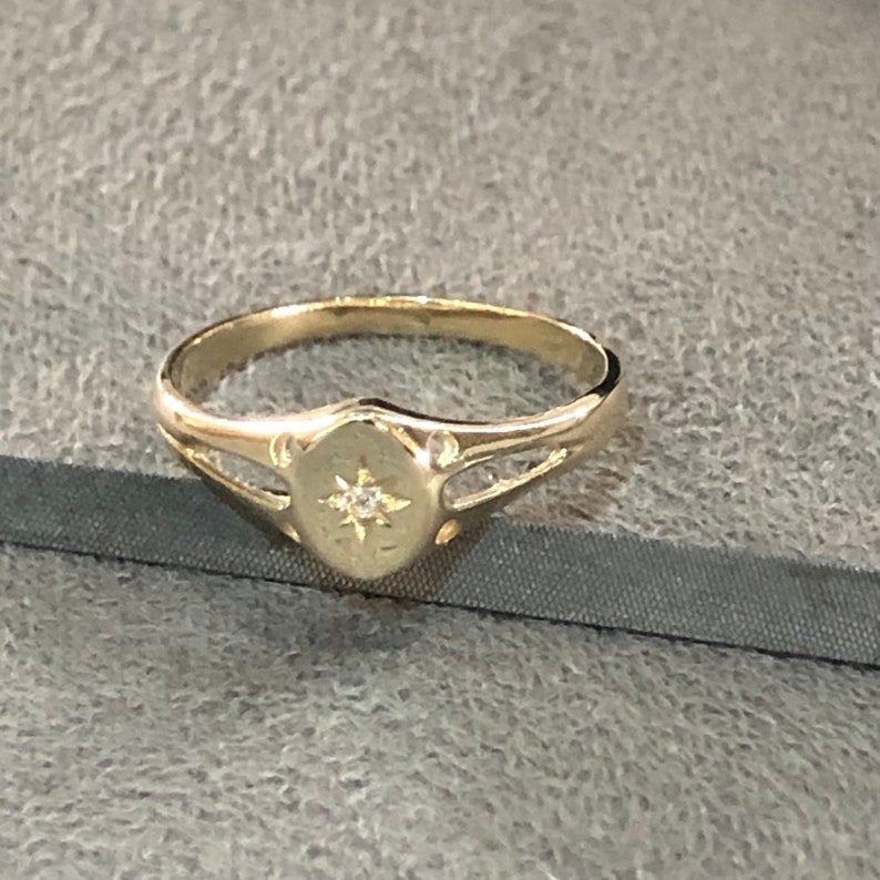 Genuine 9CT Yellow Gold Maidens' Ring Maidens' Oval - Etsy Canada