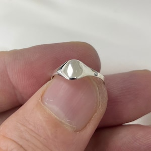 925 Sterling Silver Baby Ring , Children, Girls, Kids Silver Oval ...