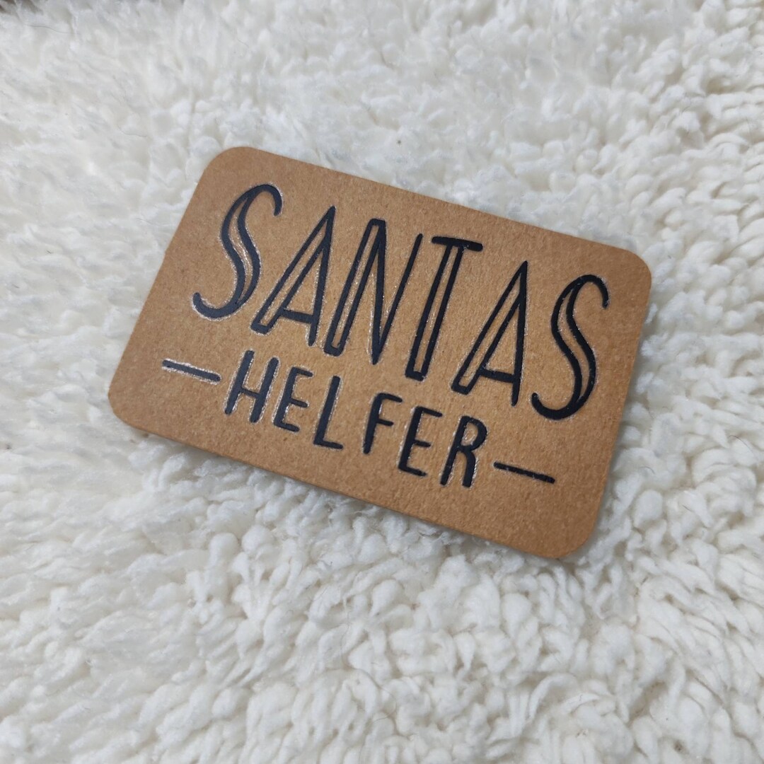 Snappap Patch santa's Helper Label DIY - Etsy