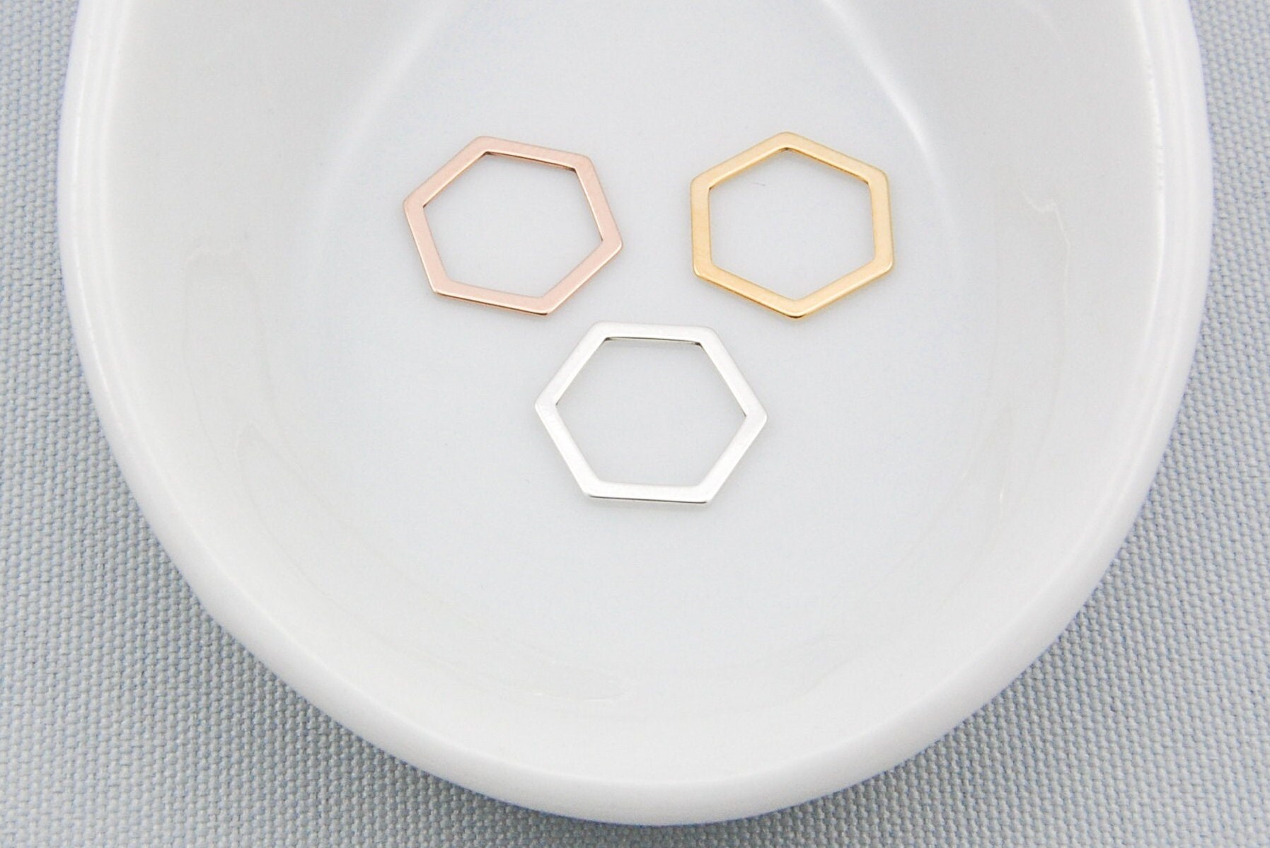 925 Sterling Silver Hexagon Geometric Jewelry | Etsy