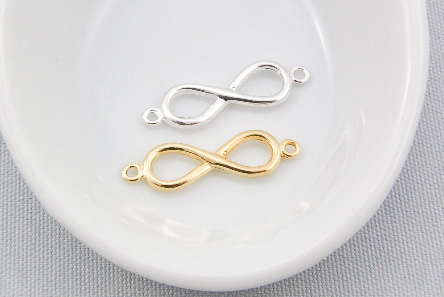 Silver Infinity Pendant or Gold Infinity Charm - Etsy