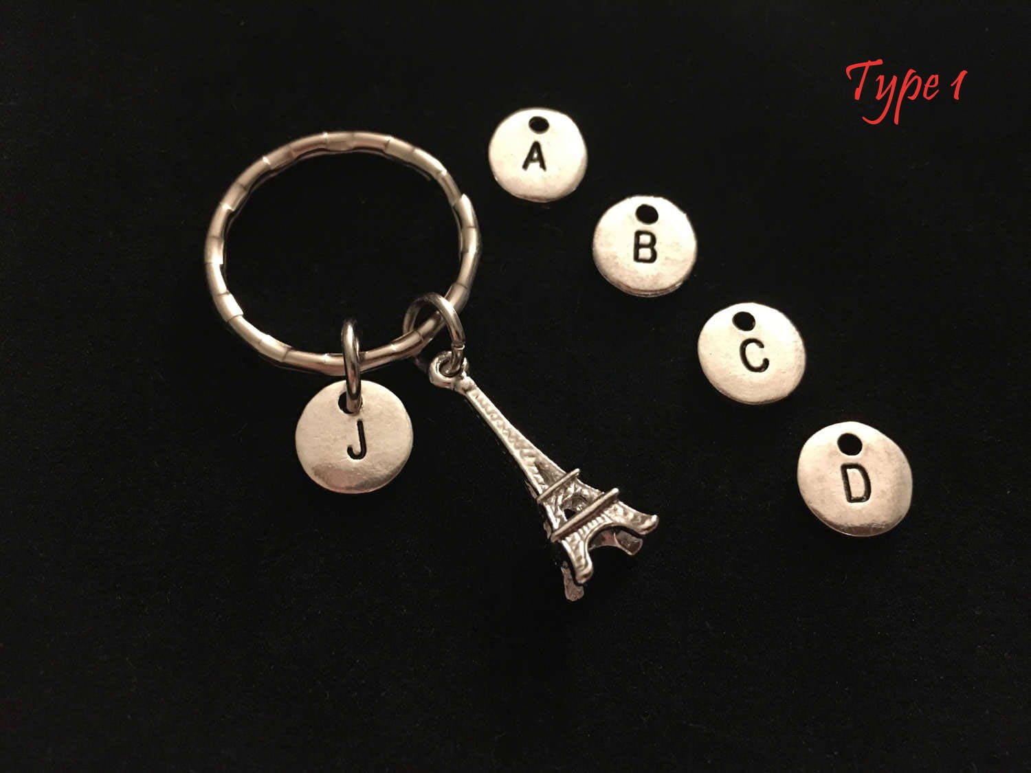 Personalized 3-D Eiffel Tower keychain Paris keychain Paris | Etsy