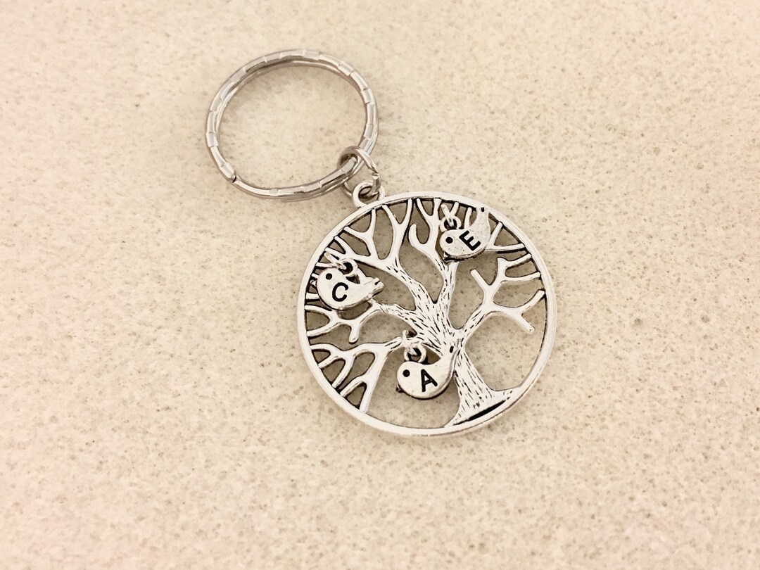 Family Tree of Life Keychain With Birds Tree of Life Gift for Mom ...