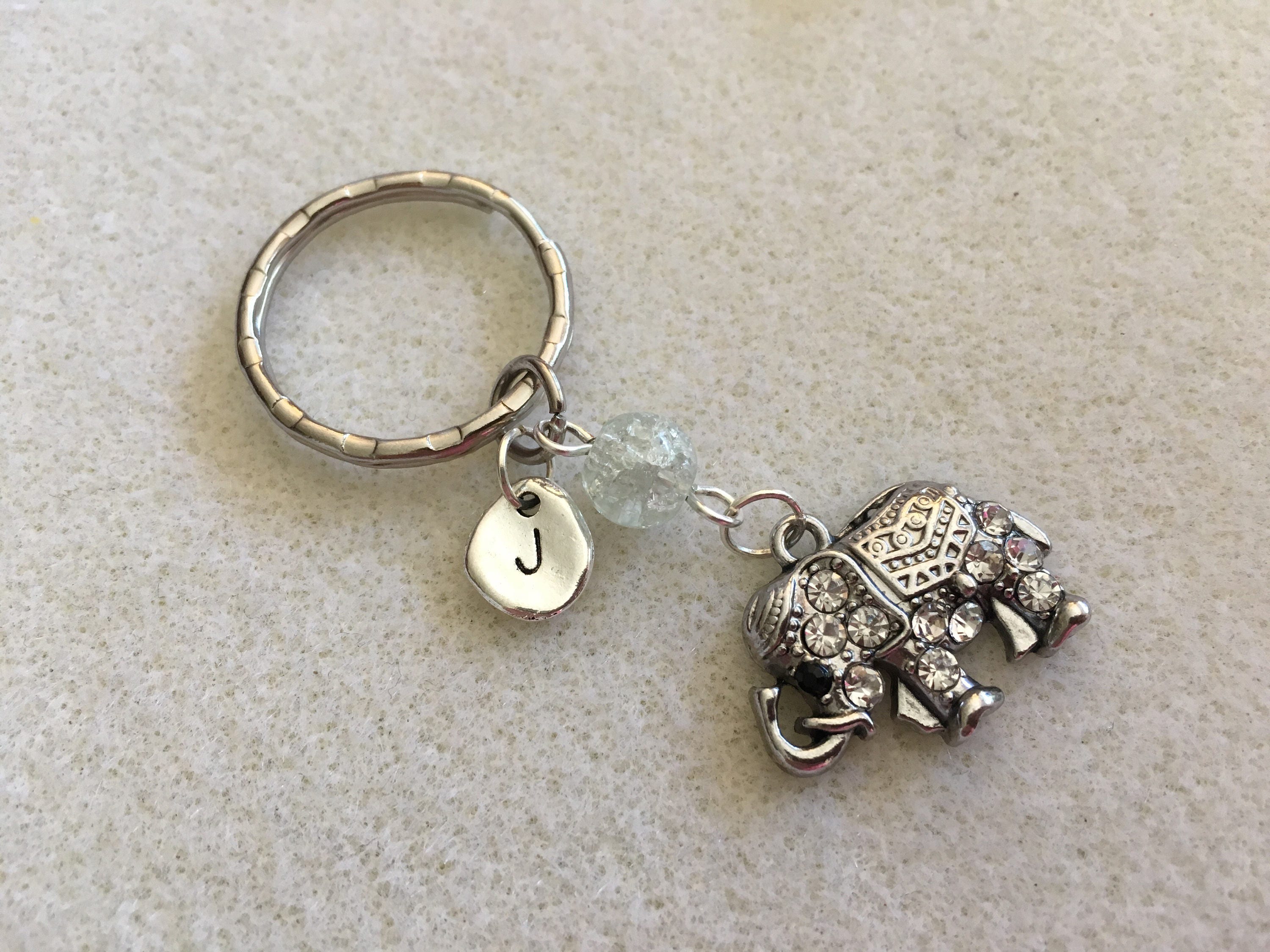 Elephant Keychain Elephant Key Chain Elephant Gifts Elephant | Etsy
