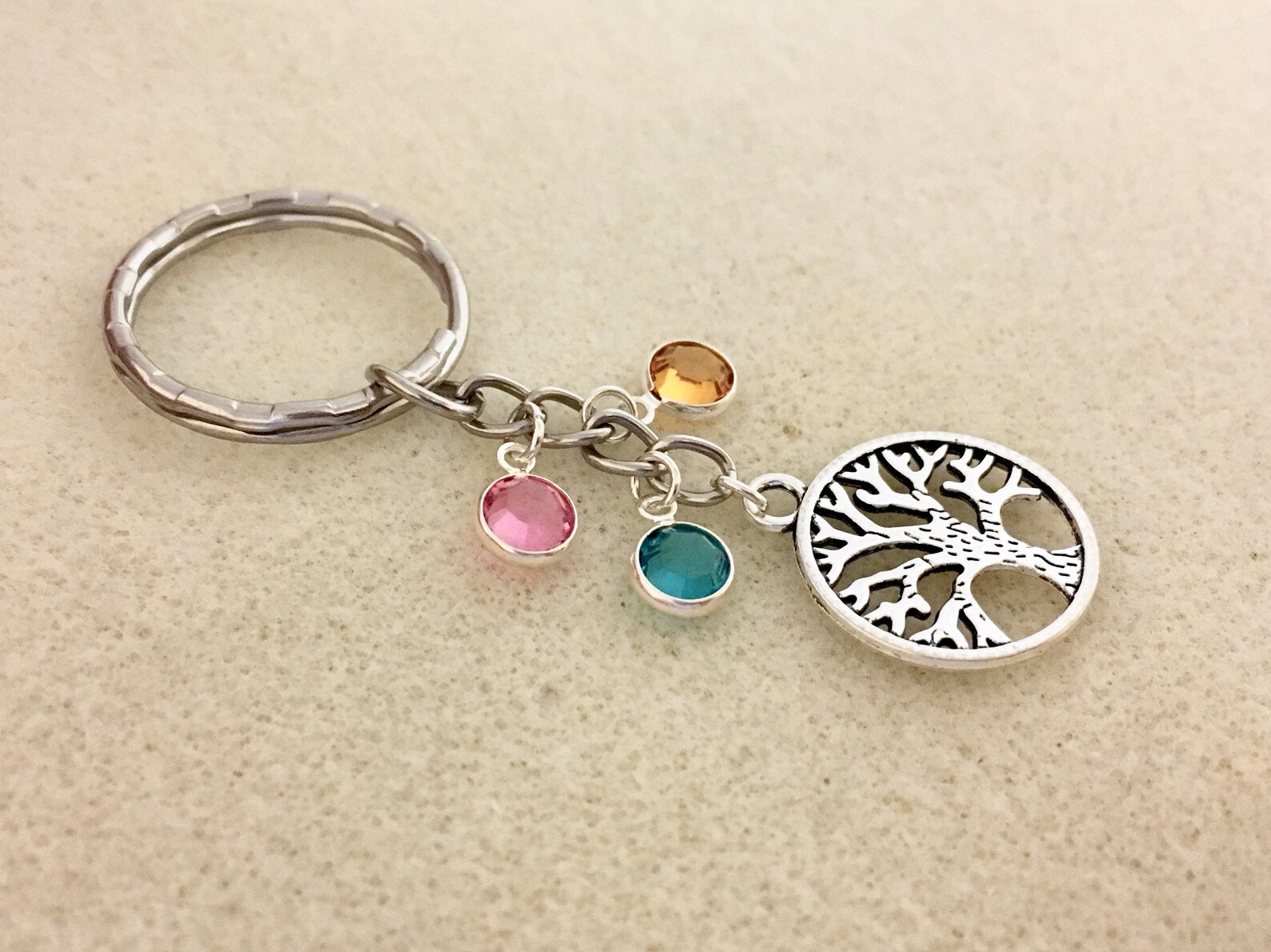 Family Tree of Life Keychain Tree of Life Gift for Grandma - Etsy