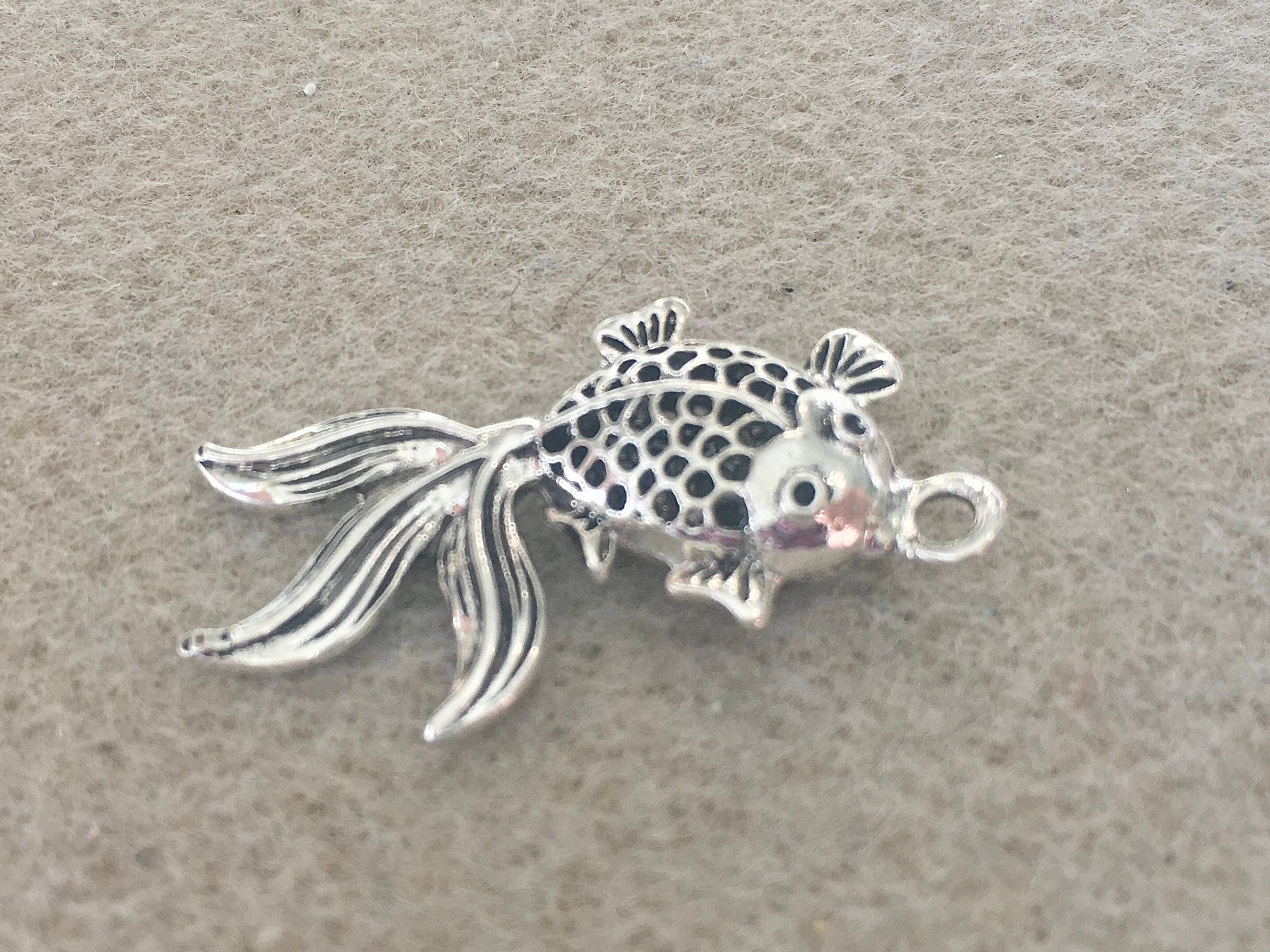 Personalized Gold Fish Keychain Sea Life Keychains Beach - Etsy