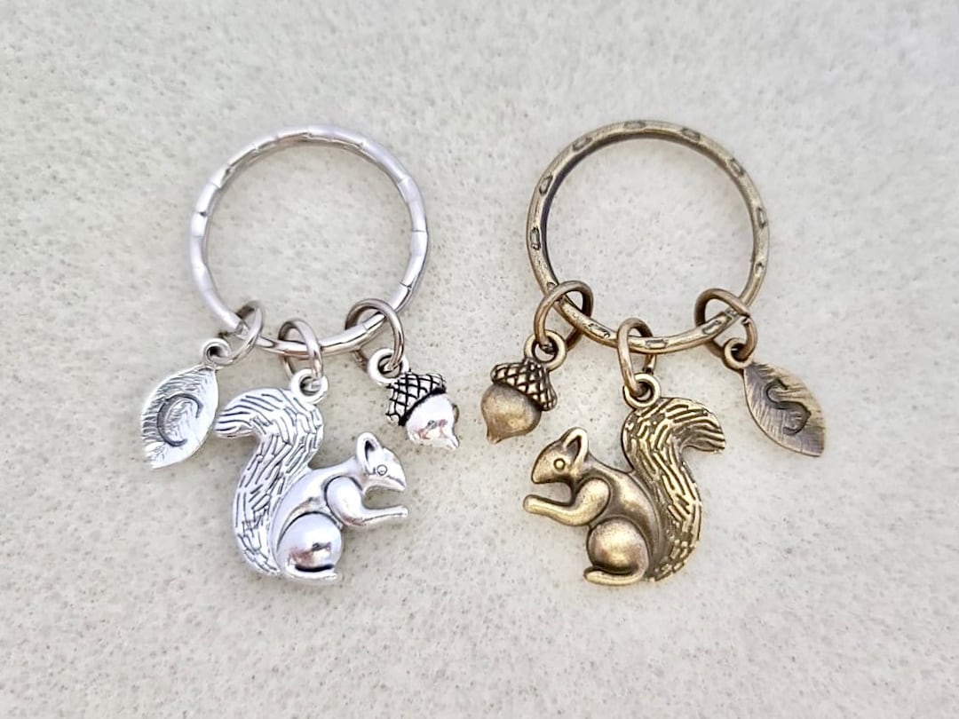 Squirrel Gifts for Women Squirrel Keychain Squirrel Lover Gift Cute ...