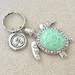 Sea Turtle Keychain Sea Turtle Lover Gift Hawaiian Lover Gift Blue Sea ...