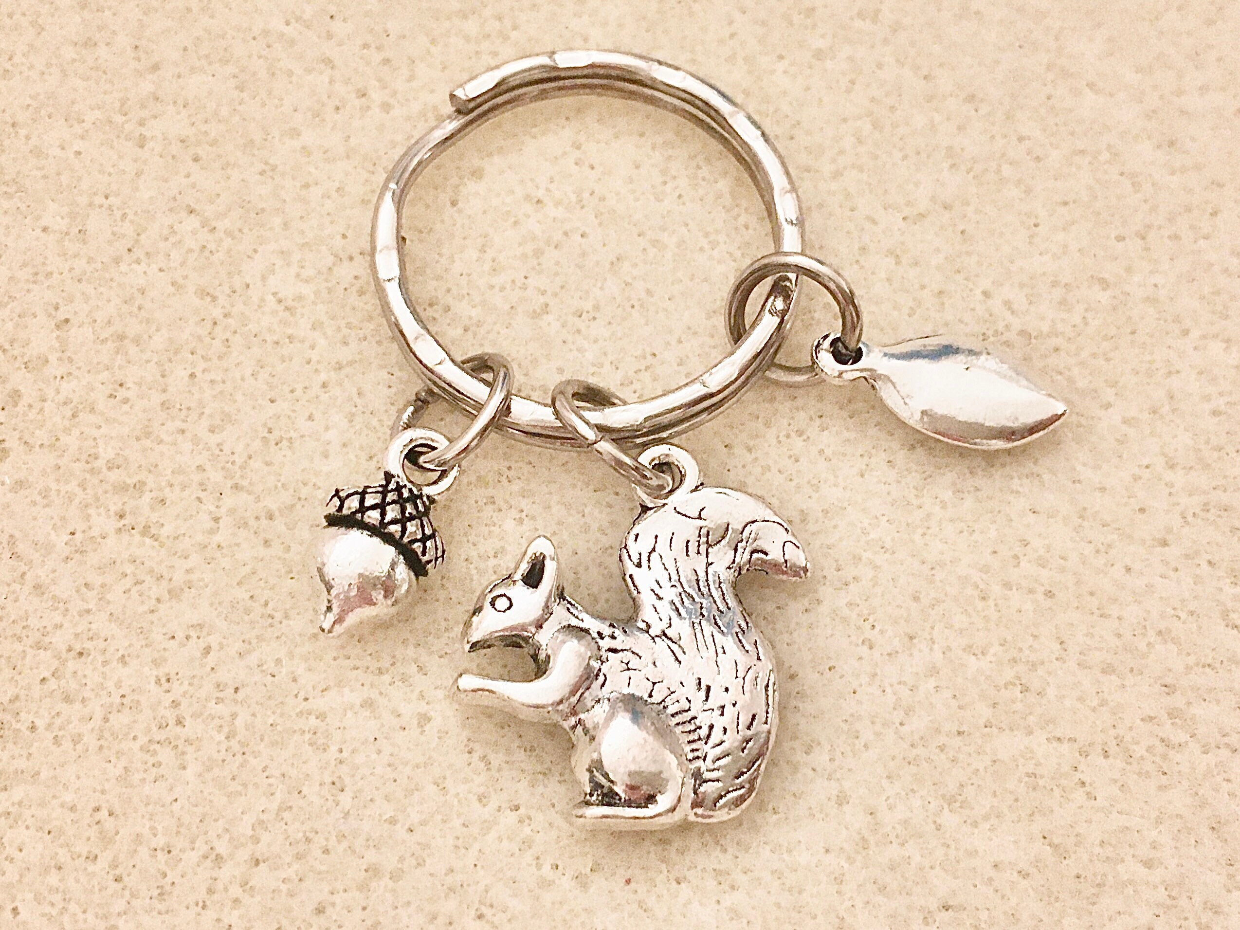 Silver 3D squirrel keychain squirrel gift for men squirrel | Etsy