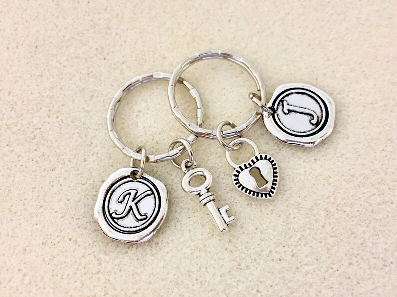 Lock Key Keychain Couples Gift Couple Keychains Set Couple - Etsy