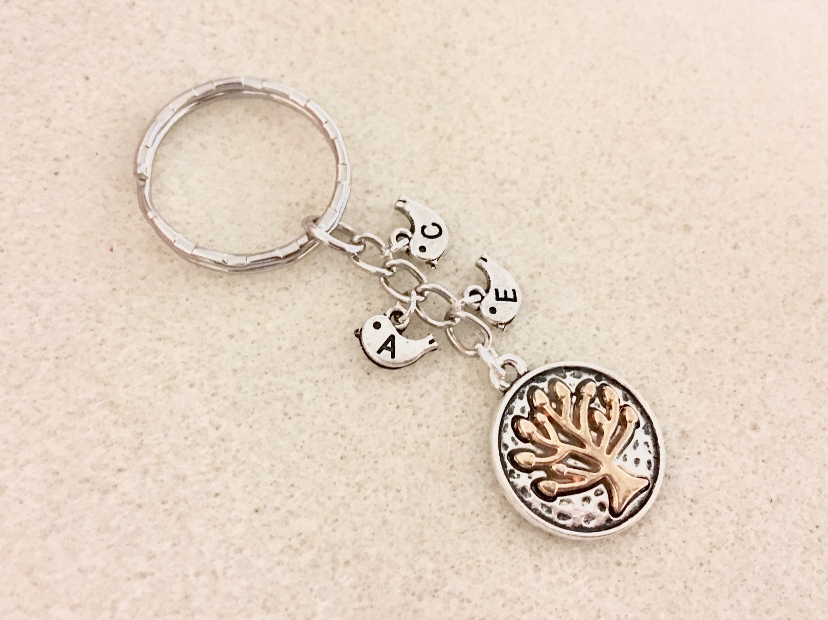 Family Tree Keychain Family Tree of Life Gift Mom Birthday - Etsy