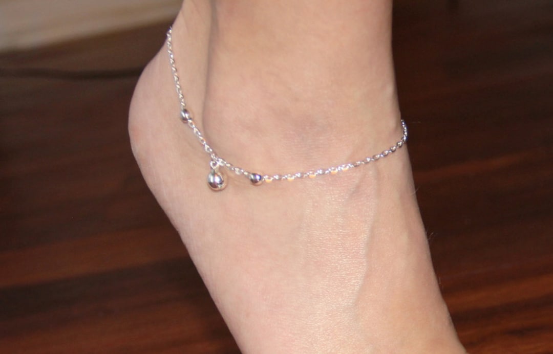 Silver Bells Anklet or Bracelet Jingle Bells Anklet Great Beach Anklets ...