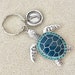 Sea Turtle Keychain Sea Turtle Lover Gift Hawaiian Lover Gift Blue Sea ...