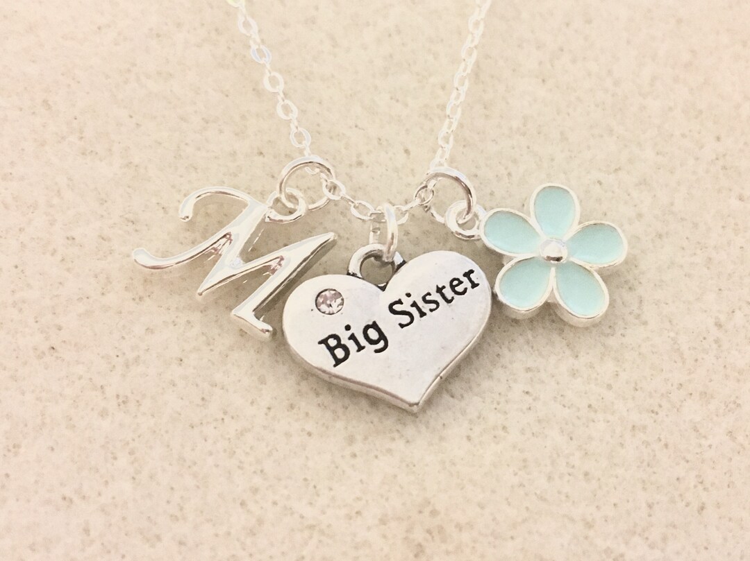 Personalized Big Sister Necklace Big Sister Gift From New Baby ...